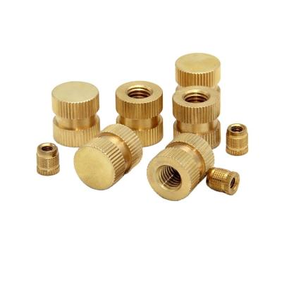 中国 M3 M4 M5 custom size polished brass nut plastic brass thread insert nut stainless steel knurled thumb nut 販売のため