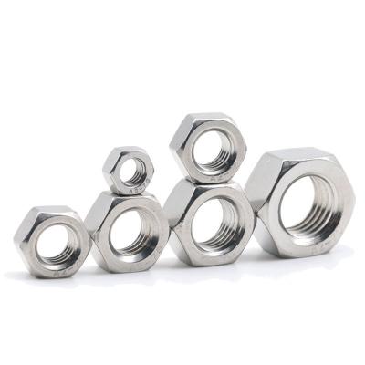 中国 M1-M16 DIN934 Galvanized Lock Nut polished hexagon nut stainless steel nut and bolt 販売のため