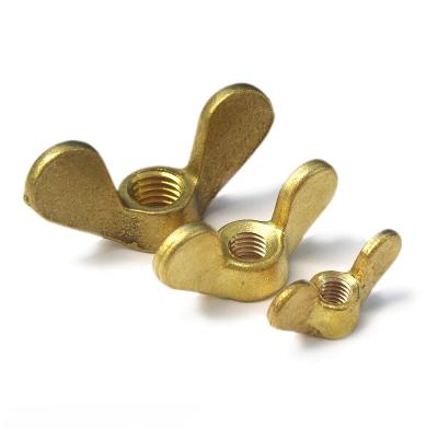 中国 DIN315 M3 M4 M6 M8 Galvanized Lock Nut wing nut titanium plastic wing nut brass wing nut 販売のため