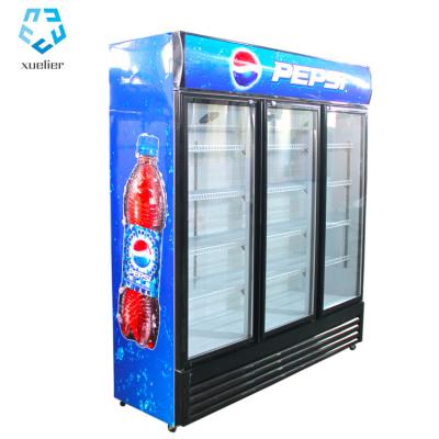 Cina Vetro di vetro Front Refrigerator Freezer del refrigeratore dell'esposizione della porta in vendita