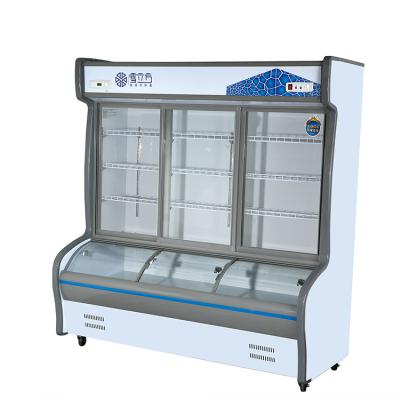 China Deur van het de Diepvriezerglas van de restaurantbarbecue de Commerciële Rechte voor de Schotels van de Voedseldrank Te koop