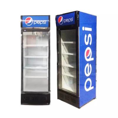Cina Il verticale di vetro di serie dell'oro dell'armadietto di esposizione della porta della bevanda ha refrigerato in vendita