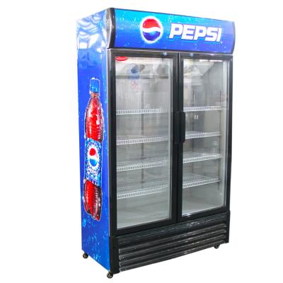 Cina bevanda di raffreddamento diretta del frigorifero dell'esposizione della bevanda di 2 porte 290L in vendita