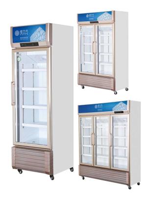 Cina L'armadietto di esposizione dorato di lusso del gabinetto del vino del gabinetto della bevanda ha refrigerato fresco in vendita