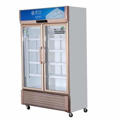 Cina Armadietto di esposizione refrigerato tridimensionale della porta di vetro di serie dell'oro in vendita