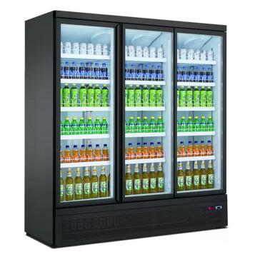 Cina La serie nera due della porta tre dell'aria della porta ha raffreddato la refrigerazione commerciale dell'armadietto di esposizione della grande capacità in vendita