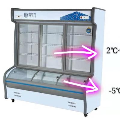 Cina Il contatore di ordine della bevanda e dell'alimento serve le verdure congelate refrigerate più croccanti del frigorifero del barbecue del ristorante in vendita