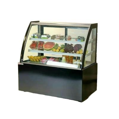 Cina Fresco-conservazione verticale della frutta refrigerata gabinetto dell'armadietto di esposizione del dolce piccola della pasticceria dei sushi del dessert ad ovest commerciale della mousse in vendita