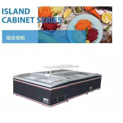 中国 シーフードの魚のガラス ドアの表示フリーザーのコマーシャル 販売のため