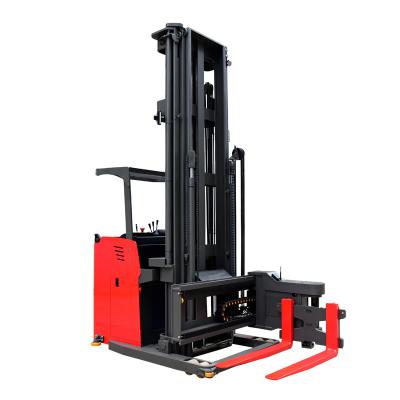 Cina 3M-10m carrello elevatore elettrico a pile di conservazione frigorifera dell'impilatore del pallet di 3 modi di altezza VNA con la forcella girante in vendita