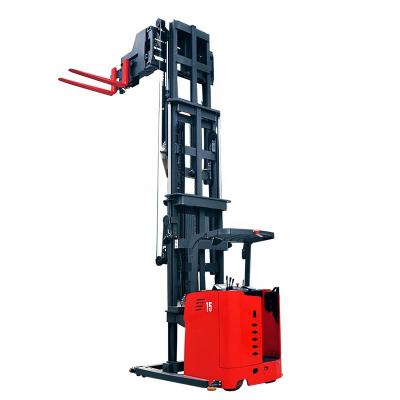 Cina Impilatore a tre corsie elettrico del pallet del carrello elevatore di prezzo franco fabbrica 1.0t 1.5t della Cina per la navata laterale molto stretta in vendita