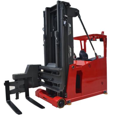 Cina 1.5ton Very Narrow Aisle VNA electric pallet forklift Stacker 1.5t 3 Way Electric Forklift in vendita