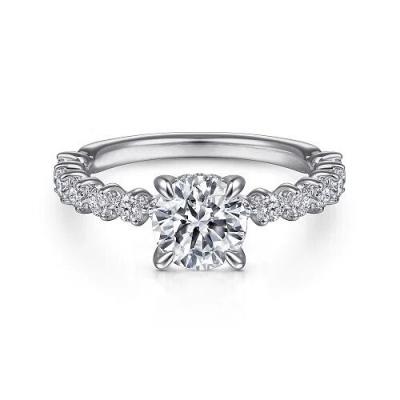 Chine 18K 14K 10K or réel personnalisé Chine usine 1 carat 2 carats DEF VVS VS Lab créé diamant bague de fiançailles à vendre