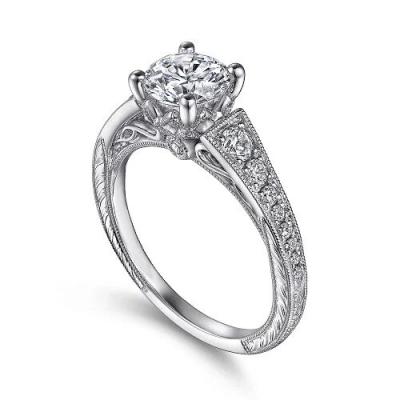 Chine gros de moissanite d'argent anneau plaqué or 1ct 2ct 3ct diamants halo anneau prix d'usine à vendre