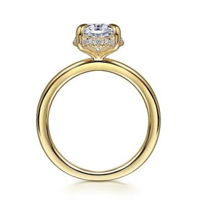 Chine 18K 14K 10K or massif bijoux personnalisés 3 carats Déf Vvs clarté Cvd coupe ovale Laboratoire cultivé diamant Halo bagues à vendre à vendre