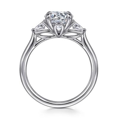Chine Découpe ronde classique des diamants cultivés en laboratoire des anneaux de diamants 18K 14K 10K 9K Platine à vendre