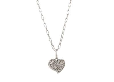 Cina Collane a forma di della bigiotteria del medaglione del cuore d'argento, collana di incanto della pesca in vendita
