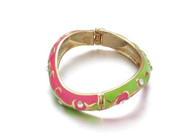 Cina Braccialetti con i diamanti, multi braccialetti colorati dei gioielli di Enamal Custume del braccialetto in vendita