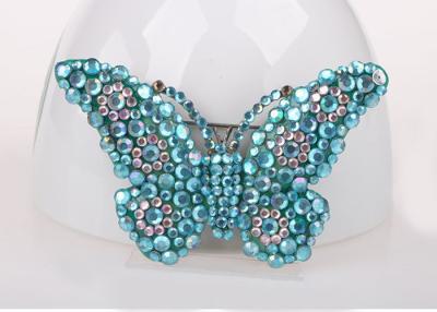 Cina Perni & fibule blu dei gioielli della bigiotteria di colore, perni della farfalla del diamante e fibule in vendita
