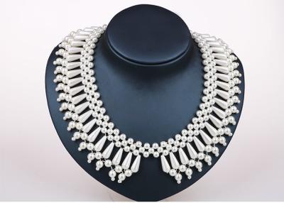 Cina Gioielli Handcrafted a 16 pollici della perla, gioielli fatti a mano d'argento personali della collana in vendita
