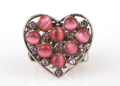 Cina La bigiotteria elastica suona gli adolescenti, anello di fidanzamento di diamante rosa in vendita