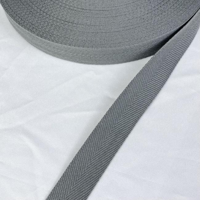 Herringbone webbing sample showing texture and color