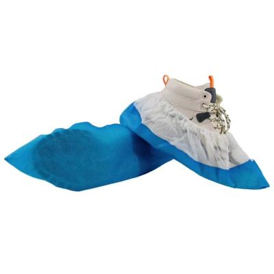 China Disposable Non-woven High Boots Waterproof Non-woven Shoe Cover Anti-dust Shoecover 1000pcs One Carton for sale