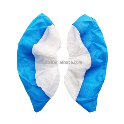 China 1000pcs One Carton Personal Protective High Quality PP CPE Non Woven Plastics Disposable Shoe Cover for sale