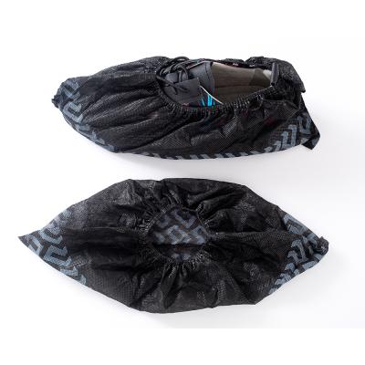 China Disposable Shoe Covers Shoes Safety Cover Nonwoven Shoe Cover Black for sale