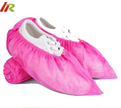 China Disposable Shoe Covers Shoes Safety Cover Nonwoven Shoe Cover pink for sale