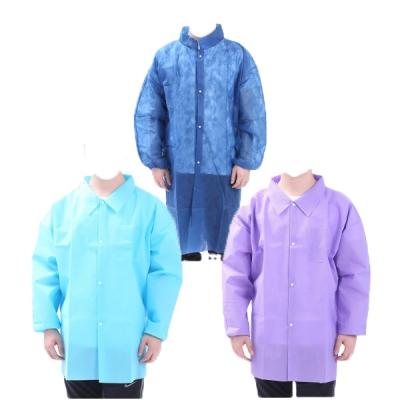 China PP 40GSM Individual Packing or Customized Packing Disposable Chemical Protective Smock for sale
