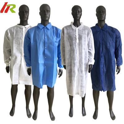 China Coat Dispos Lab Dental Working Suits Disposable Non-Woven Jacket Isolation Clothes for sale