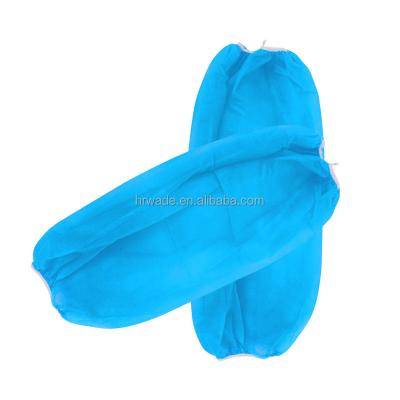 China Wholesale Disposable Multifunction Protection Non-woven Arm Sleeve Cover Blue PP Oversleeve for sale