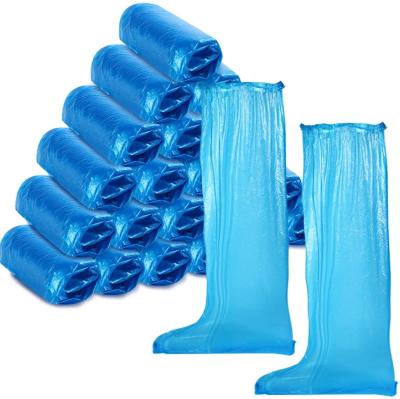 China Disposable Long Overshoes for Men and Women Rainy Day Outdoor Waterproof Disposable Overshoes for sale