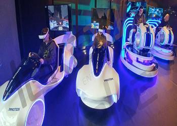 Cina Centri commerciali 9D VR che guidano simulatore, simulatore fresco di moto dell'automobile VR di aspetto in vendita
