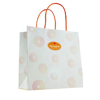 Cina CMYK ha riciclato la borsa di carta del regalo, sacchetto della spesa di vestiti del ODM dell'OEM in vendita