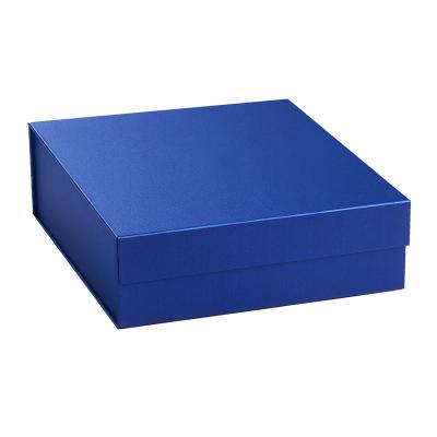 Cina Chiusura magnetica UV impressa di Matte Blue Rigid Gift Box in vendita