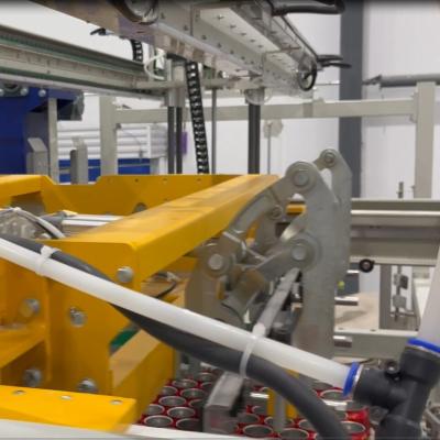 China Fully Automatic High Position De-Palletizer Empty Cans Unloading Grappier Machine for sale