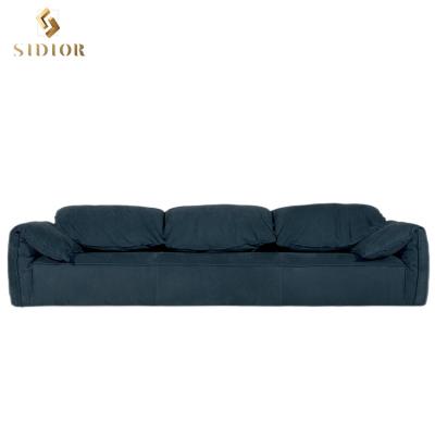 Cina Sofà moderni del salone di Sofa Imported Abrasive Leather Italian dello strato di lusso tre della mobilia di alta qualità in vendita