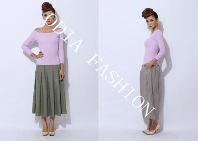 Cina La scollatura della Fuori spalla del maglione del pullover delle donne rosa di modo dentro coltiva lo stile della moralità in vendita