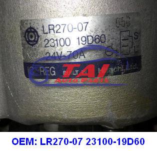 Chine Moteur de démarreur de pièces de moteur de LR270-07 23100-19D60 Nissan 24V 70A pour FD46 FD46T à vendre