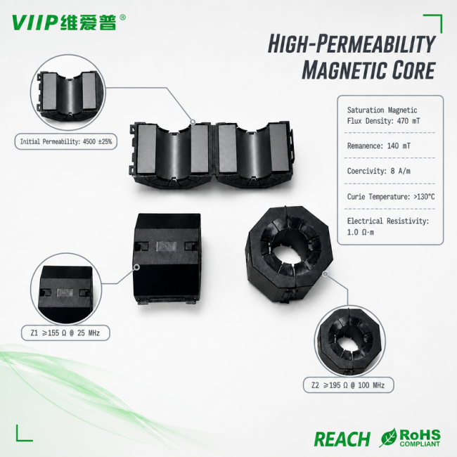 V18038 Ferrite Core front view