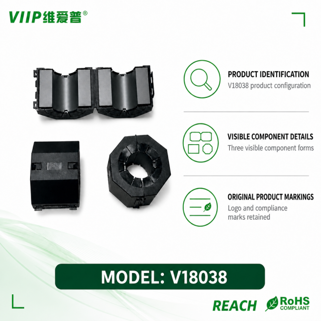 V18038 Ferrite Core side view