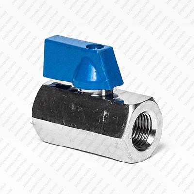China Stainless Steel Mini Ball Valve Double Female Thread BSPP NPT for sale