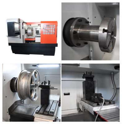 China High Precision Diamond cut Alloy Wheel CNC Lathe Machine Cutting Machine for sale