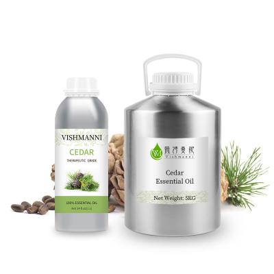 China CAS 8000-27-9 5KG a granel Cedar Essential Oil orgánico para los poros estorbados acné en venta