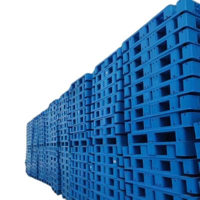 China 1 tonelada de palete de plástico pesado Euro-palete de fachada única com materiais HDPE PP e PE à venda
