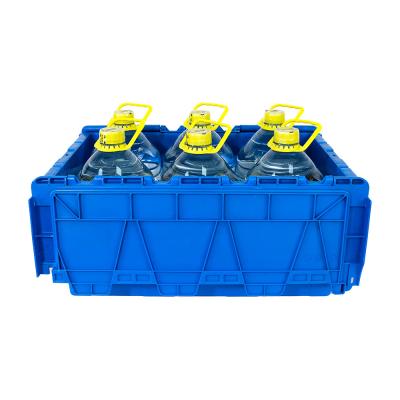 China Caixa de frutas de plástico para transporte de alimentos OEM aceitável 600x400x325mm à venda
