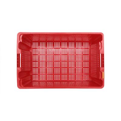 Cina ISO9001 Certificato Tourtop Plastic Moving Crates Stackable Meat Lugs per il Nord America in vendita
