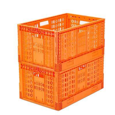 China Caixa de vegetais de plástico dobrável Solução de armazenamento conveniente para frutas e vegetais à venda